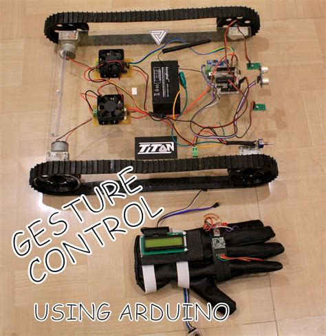 gesture controlled arduino based rover wireless line following