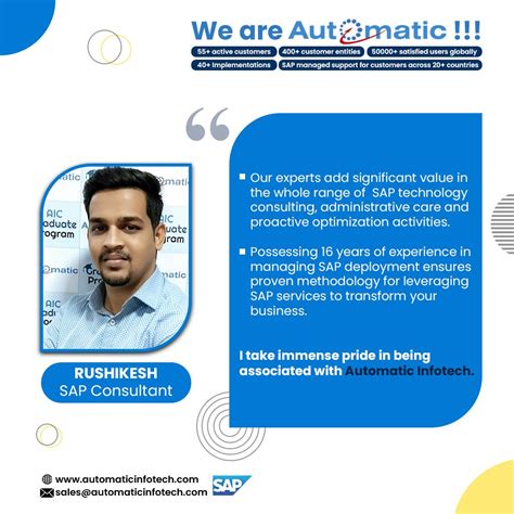 Automatic Infotech On Linkedin Iamautomatic Sap Sapservices Sapproducts Itservices