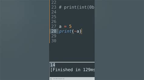 Working Of Bitwise Not Operator Shorta Shortsfeed Shortsvideo