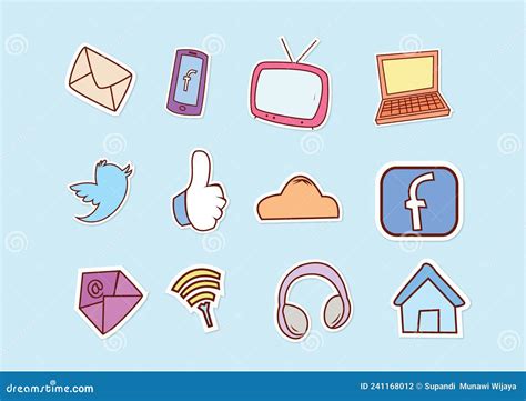 Illustration Collection Of Set Vector Object Stock Illustration
