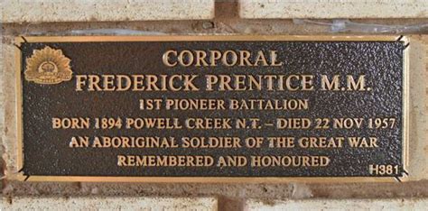 Virtual War Memorial Frederick Prentice Mm