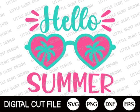 Hello Summer Svg Summer Svg Beach Cut Files Vacation Mode Etsy