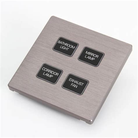 Aluminum Brushed CNC Panels V DC Dry Contact Push Buttons Switch Button Switch And Hotel