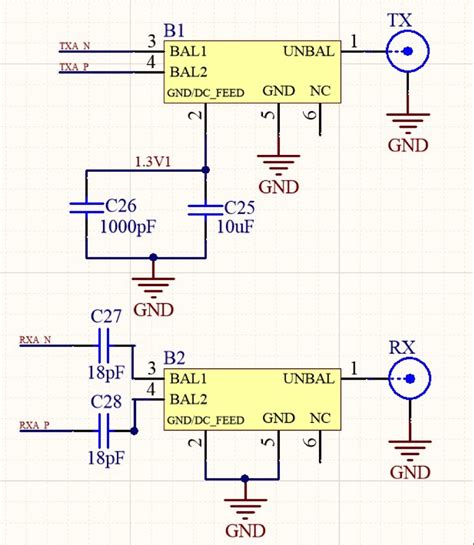 the rf matching stage designed to avoid interference for 2 3 ghz