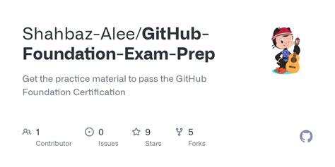 Github Shahbaz Aleegithub Foundation Exam Prep Get The Practice Material To Pass The Github