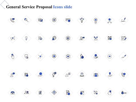 General Service Proposal Icons Slide Ppt Powerpoint Presentation
