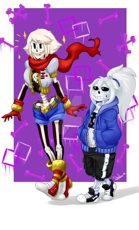 Undertale Sans And Papyrus By Soledrawing On Deviantart