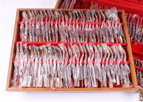 Large Set Of Brass Flatware Ebth