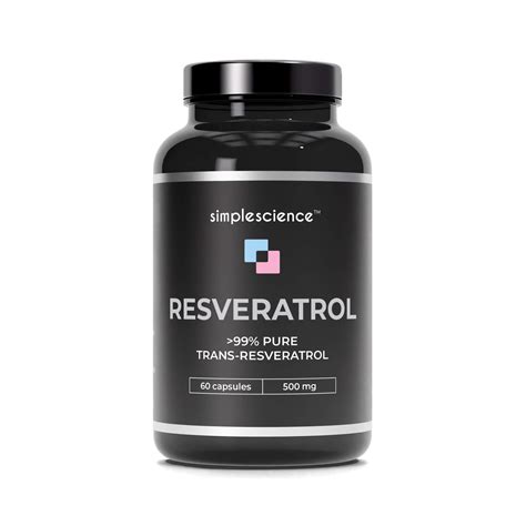 Resveratrol 1000mg 99 Pure Trans Resveratrol High Strength