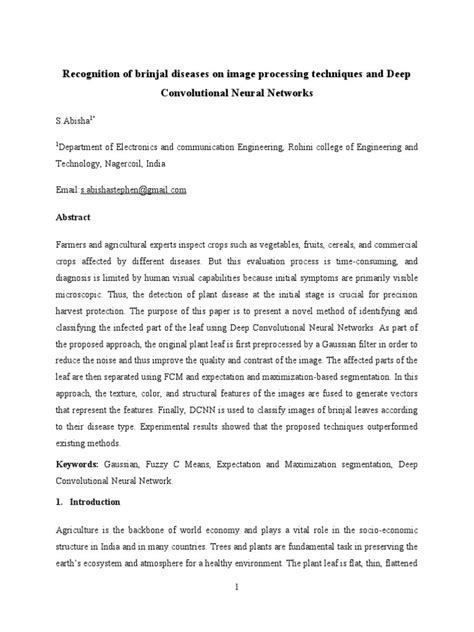 Abisha 3 Oct 2022 Pdf Image Segmentation Deep Learning