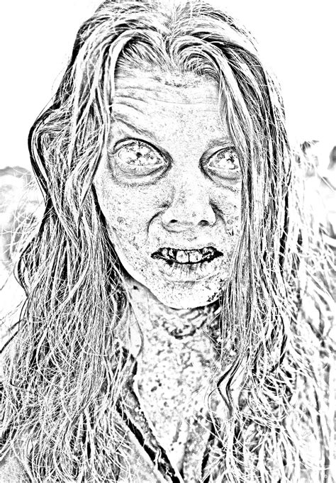 Walking Dead Walker Drawing