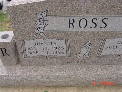 Mary Juanita Shipman Ross 1925 1996 Find A Grave Memorial