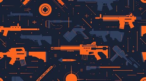 A Seamless Weapon Background Premium Ai Generated Image