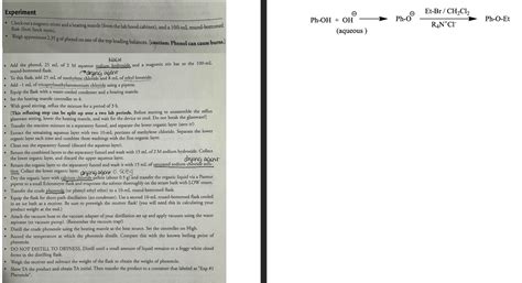 Solved Draw Out The Main Reaction Using The