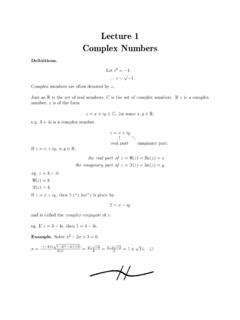 Lecture Complex Numbers Unitmaths Lecture Complex Numbers Unitmaths Pdf PDF PRO