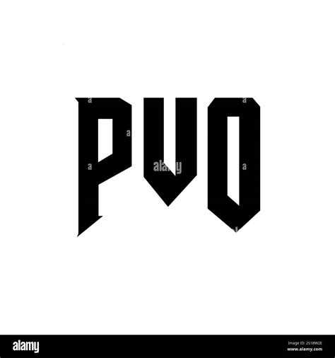 Pvo Letter Logo Design For Technology Company Pvo Logo Design Black