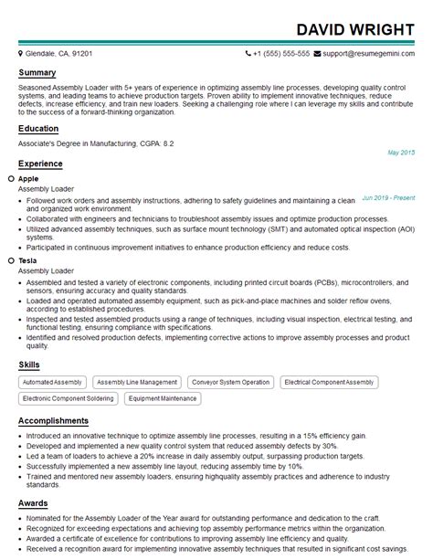 Top 10 Questions For Assembly Loader Interview Resumegemini Online