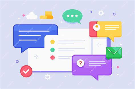 premium vector multiple speech bubbles with check marks inside