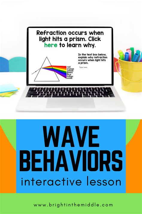 5 Behavior Of Waves Wow Factor Teaching Ideas Bright In The Middle