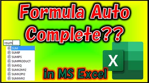 Enable Disable Formula Auto Complete in Excel Excel म Formula Auto Complete क कस Enable