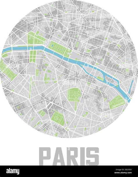 Urban City Map Paris Stock Vector Images Alamy