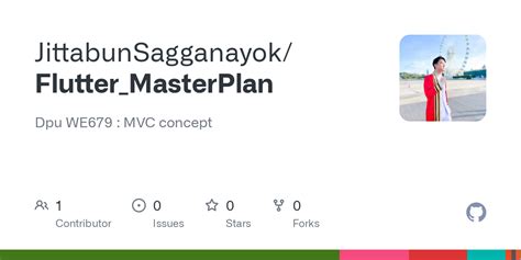 Github Jittabunsagganayok Flutter Masterplan Dpu We Mvc Concept