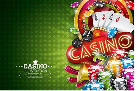 카지노 룰렛 바퀴와 녹색 배경에 칩 재생 그림 포커와 파티 포스터 인사말 카드 초대장 또는 프로 모션 배너 오지 도박 디자인 벡터 가능성에 대한 스톡 벡터 아트 및 기타