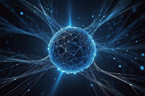 Premium Photo Blue Hues Of Connectivity Exploring Dynamic Networks For Ai Algorithms And