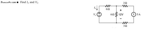 Solved Problem Find Ix And Vx Please Show All Work Chegg Com
