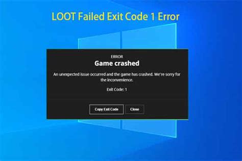how to get rid of loot failed exit code 1 solved