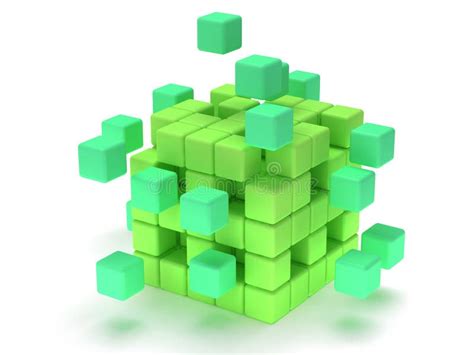 Database Structure Data Cubes Network Connections Stock Illustration Illustration Of Matrix