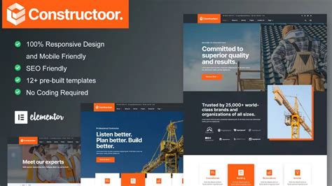 Constructoor Construction And Building Elementor Template Kit Wp Themes And Plugins
