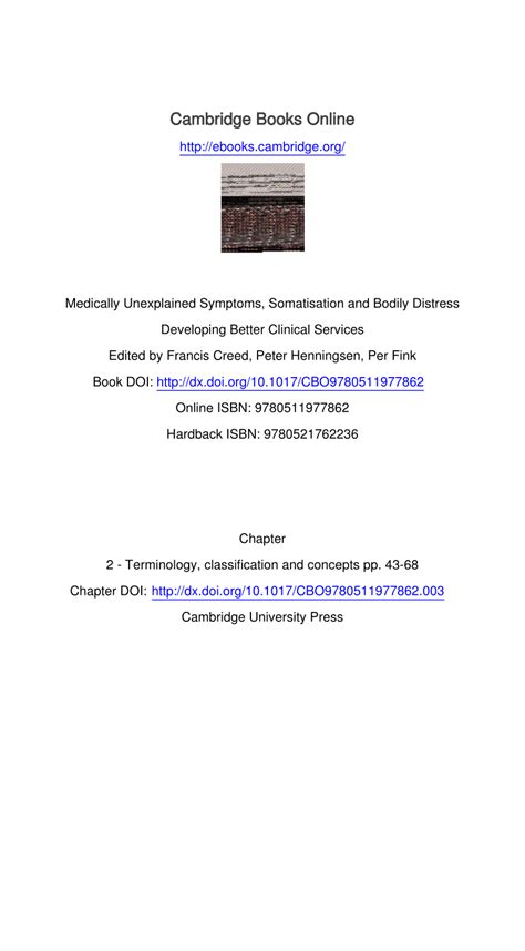 Pdf Terminology Classification And Concepts