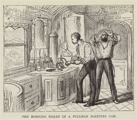 Die Morgentoilette In Einem Pullman Schlafwagen