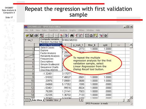Ppt Multiple Regression Split Sample Validation Powerpoint Presentation Id519790