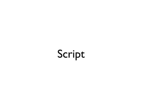 Script Ppt