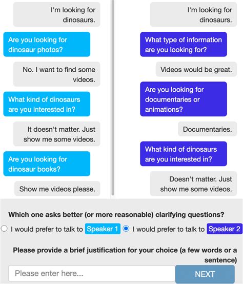 Sample On Boarding Dialogue For Clarification Annotation Using Download Scientific Diagram