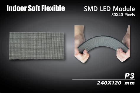 P Indoor Soft Flexible Led Display Module Ledsthai Com