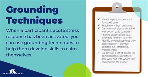 Grounding Techniques Infographic Families Canada