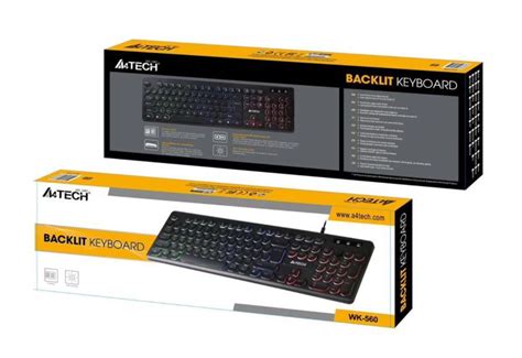 A4tech Wk 580 Backlit Basic Keyboard Rgb Light Gaming Keyborad For