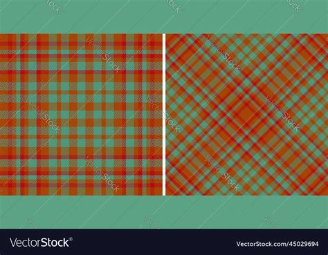 Seamless Texture Check Textile Fabric Background Vector Image