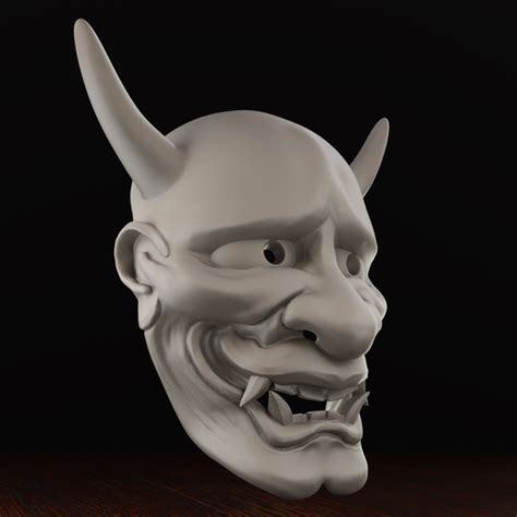 🥷 Yokai Oni Mask・ 3d File For 3d Printing・cults