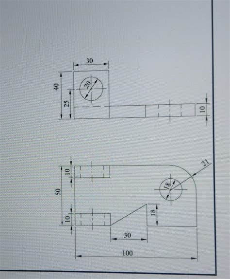 Solved Draw Isometric View Of The Object Which Its Front