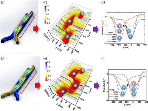 A And D Three Dimensional Optical Field Distribution In The 1 Â 2