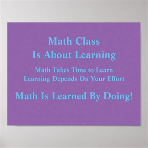 Math Mindsets Poster Learned By Doing Poster