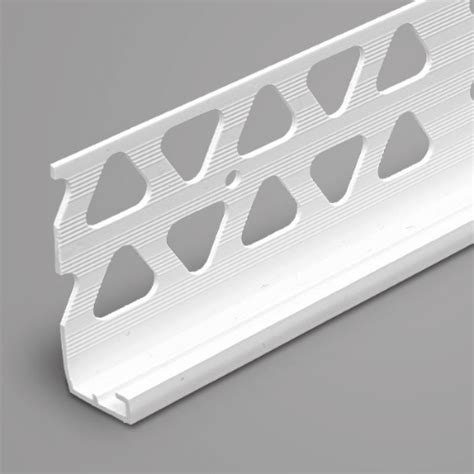 white pvcu render stop bead 2 5m summit render supplies