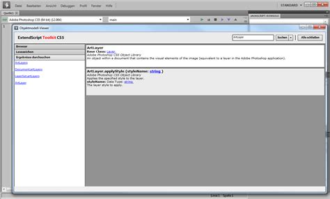 Javascript How Do You Access Layer Style Information In Photoshop Stack Overflow
