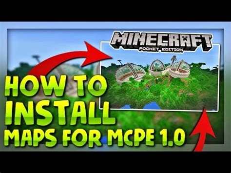 HOW TO INSTALL MAPS FOR MCPE Tutorial Minecraft PE Maps Minecraft Pocket Edition