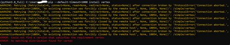 Python Install Packages Couldn T Install Packages With Pip Install Command Stack Overflow