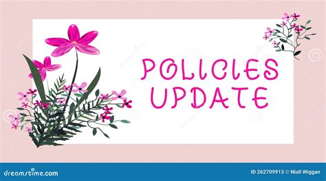 inspiration showing sign policies update business concept act of